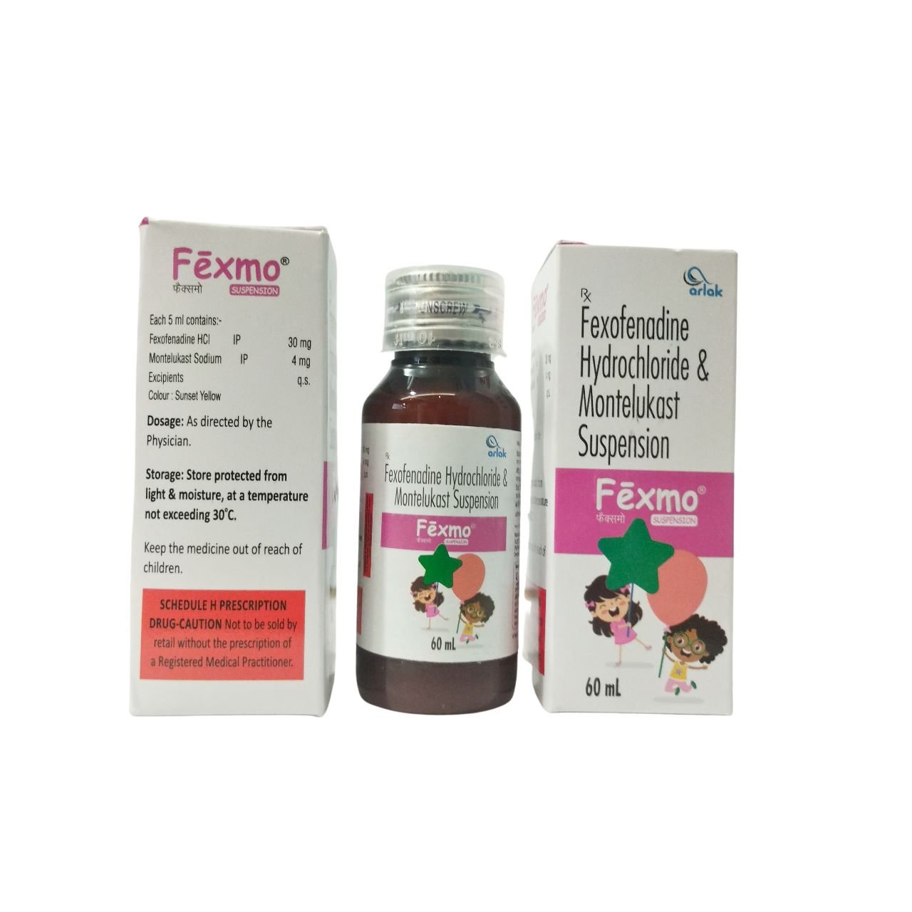 FEXOFENADINE 30MG + MONTELUCAST 4MG (FEXMO SYRUP)