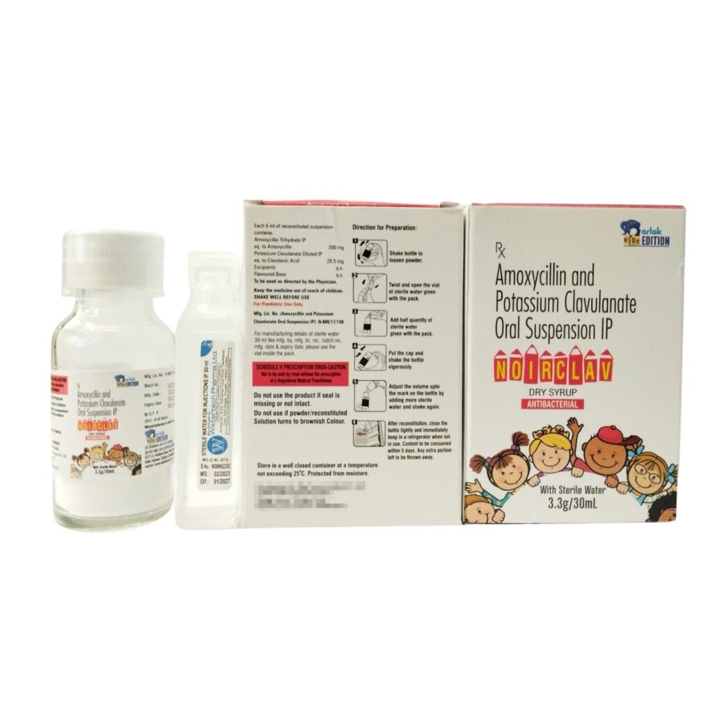 NOIRCLAV Dry Syrup – Amoxycillin + Clavulanate for Infections